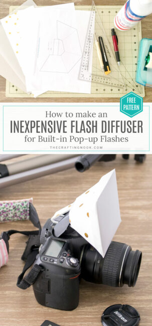 DIY Flash Diffuser for DSLR Built-in Pop-up Flashes - The Crafting Nook