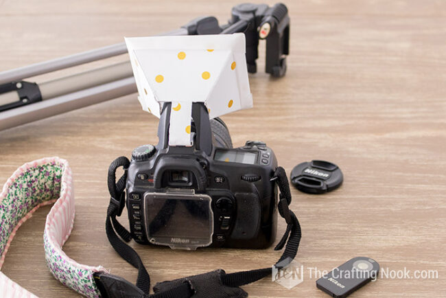 DIY Flash Diffuser for DSLR Built-in Pop-up Flashes - The Crafting Nook