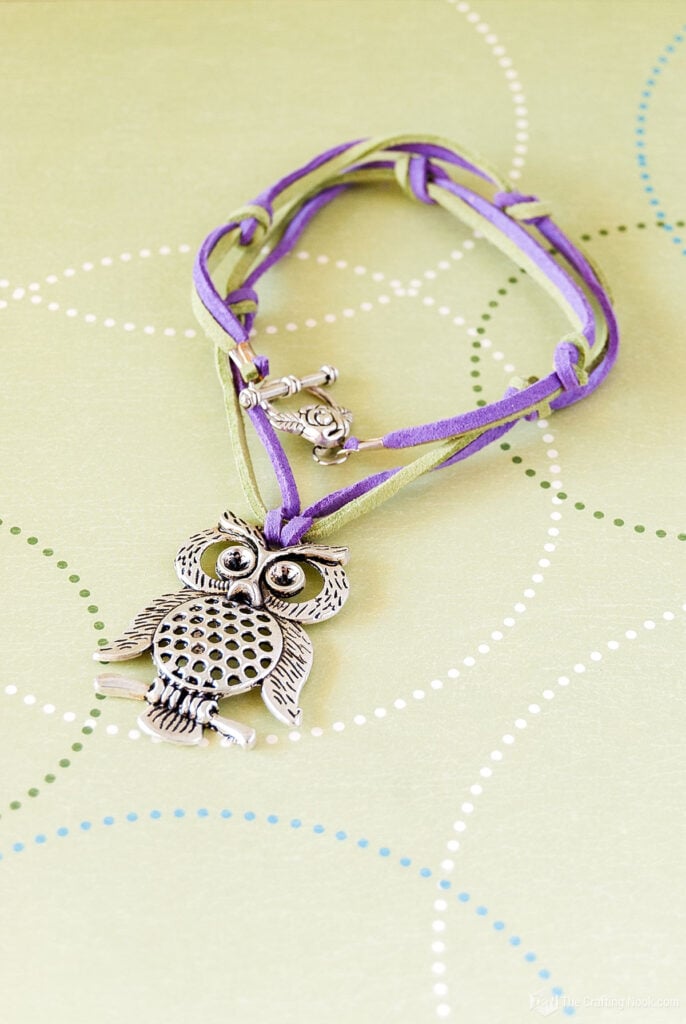 Leather cord Necklace DIY with Owl Pendant - Beginners Tutorial - The ...