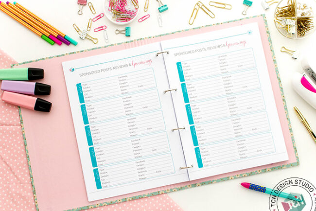 My Blog Planner Evolution (Before and After) - The Crafting Nook