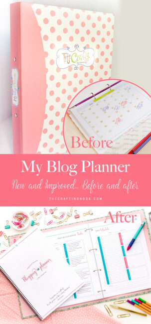 My Blog Planner Evolution (Before and After) - The Crafting Nook