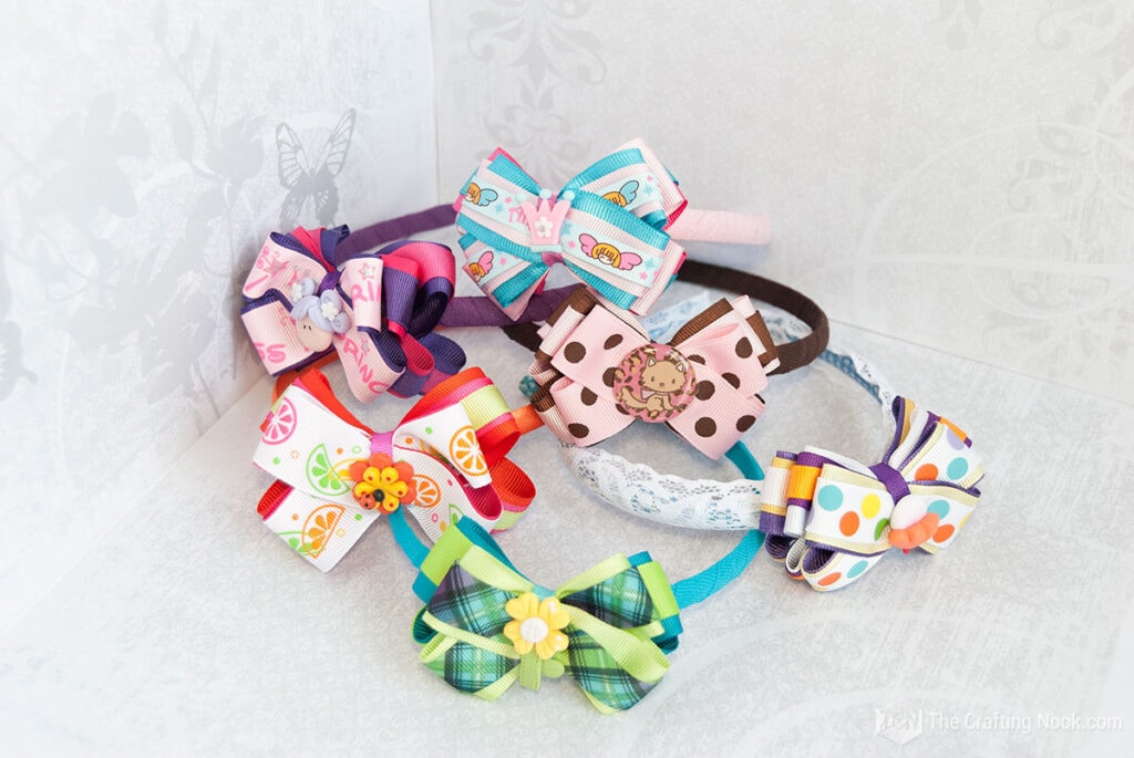DIY Upcycled Baby Bow Headbands - The Crafting Nook