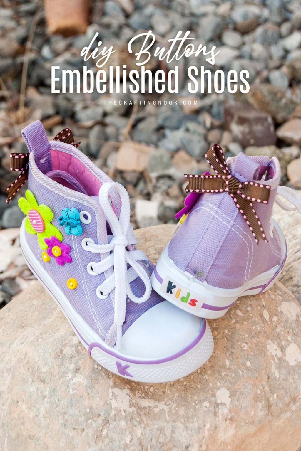 DIY Rhinestone Shoes for Girls - The Crafting Nook