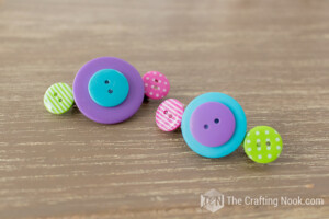 DIY Button Hair Clips for Girls (and Mom) - The Crafting Nook