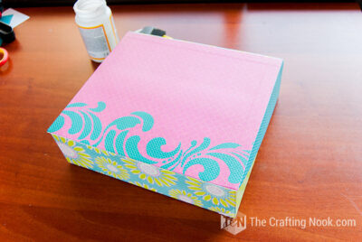 Upcycled Mod Podge Box for my Cards | The Crafting Nook