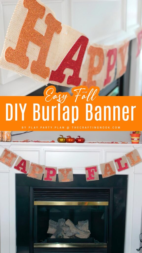 Easy Burlap Banner DIY for Fall - The Crafting Nook