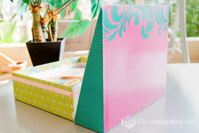 Upcycled Mod Podge Box for my Cards - The Crafting Nook