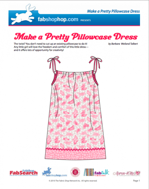 Pretty and Easy Pillowcase Dress with Pattern - The Crafting Nook