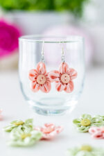 DIY Fabric Flower Earrings – Simple and Easy - The Crafting Nook