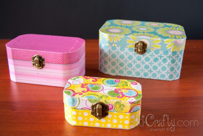DIY Mod Podge Box for Jewelry Storage - The Crafting Nook