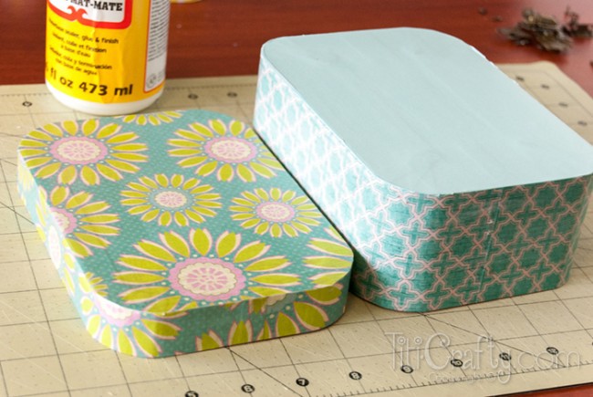 DIY Mod Podge Box for Jewelry Storage - The Crafting Nook