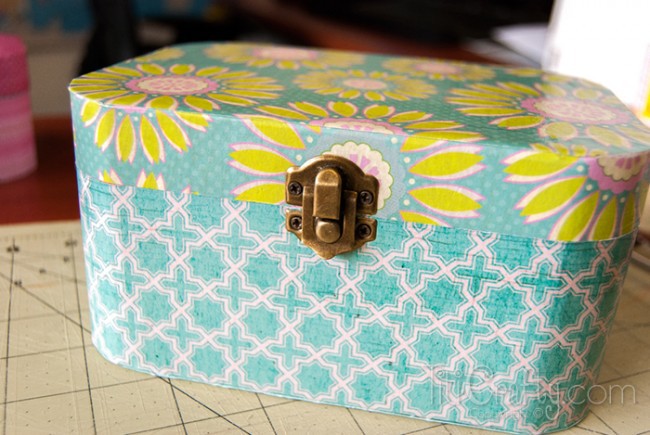 DIY Mod Podge Box for Jewelry Storage - The Crafting Nook