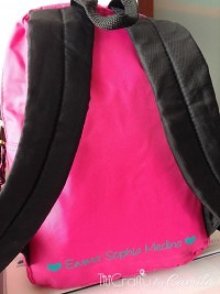 Cute Preschooler Heat Transfer Vinyl Backpack | The Crafting Nook