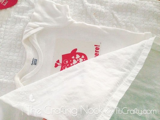 DIY Custom Baby Onesie with Heat Transfer Vinyl - The Crafting Nook