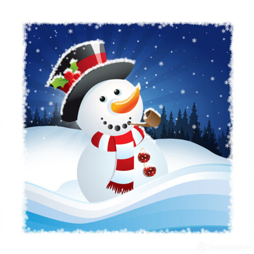 DIY Paper Cut Snowman Shadow Box - The Crafting Nook