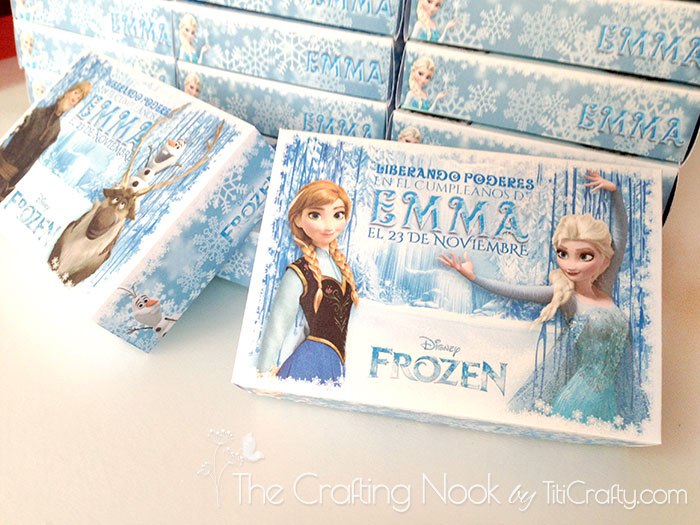 Frozen Themed Cake Box and Individual Cake Boxes - The Crafting Nook