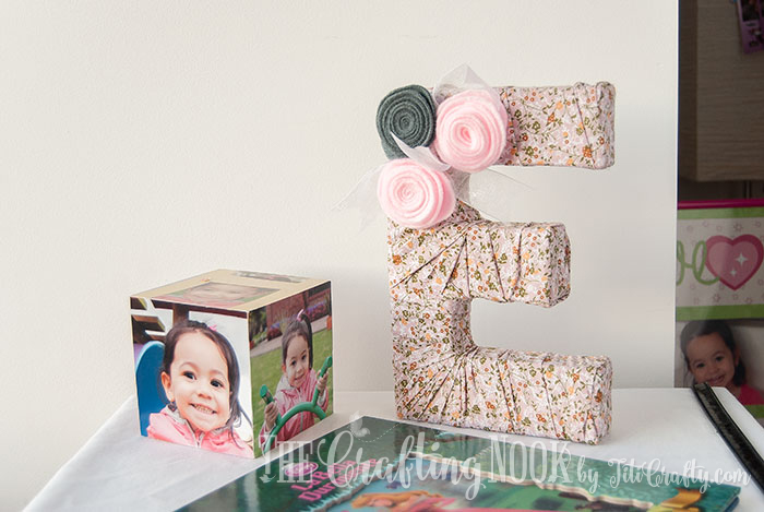 DIY Fabric Wrapped Monogram - The Crafting Nook