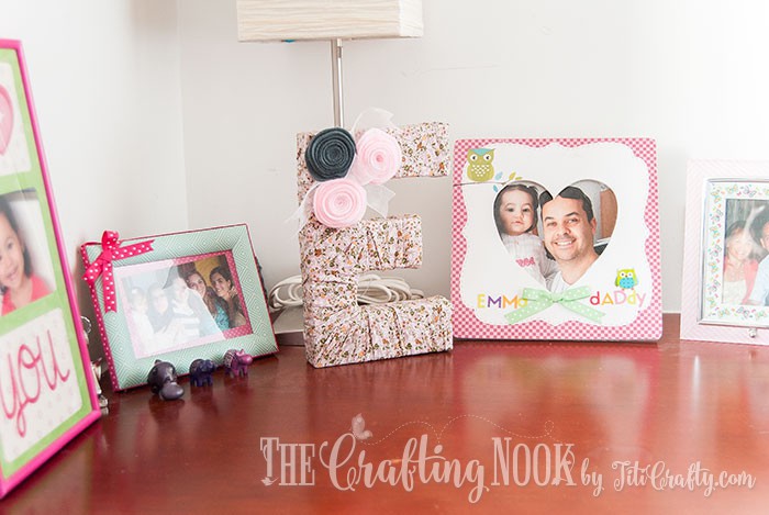 DIY Fabric Wrapped Monogram - The Crafting Nook