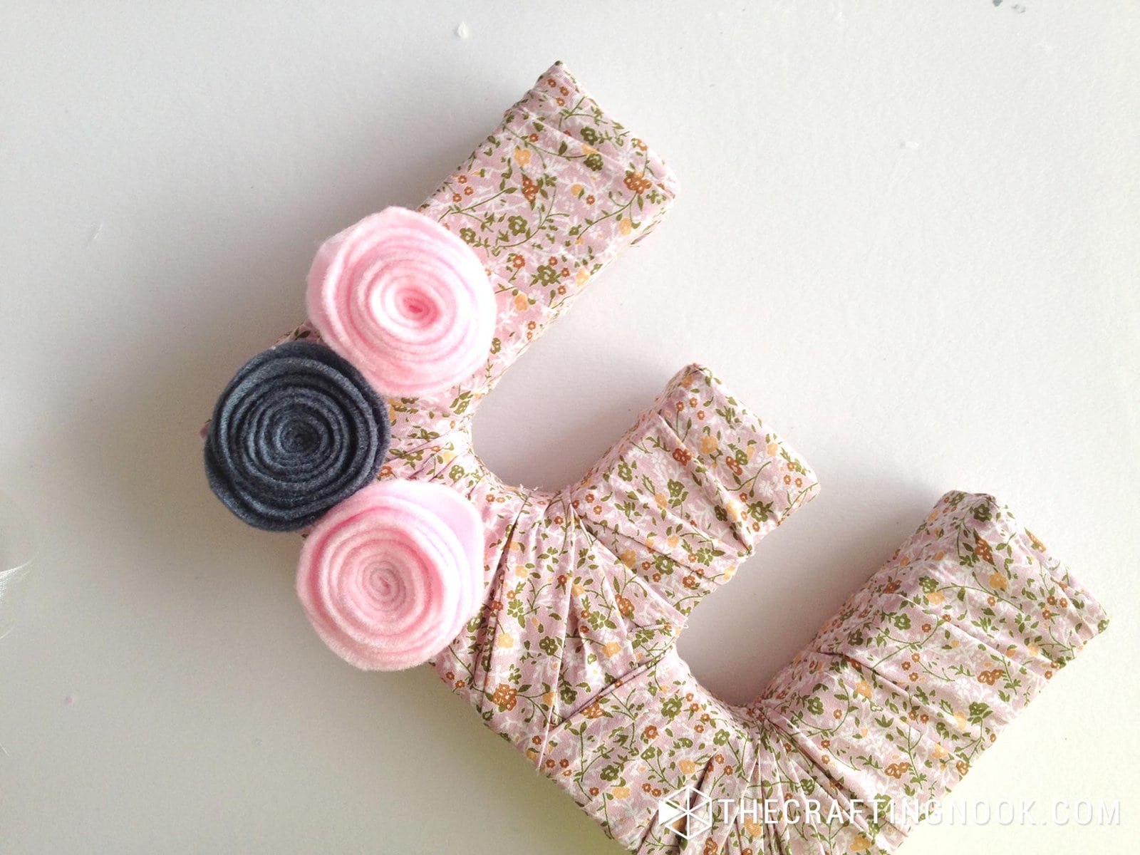 DIY Fabric Wrapped Monogram - The Crafting Nook