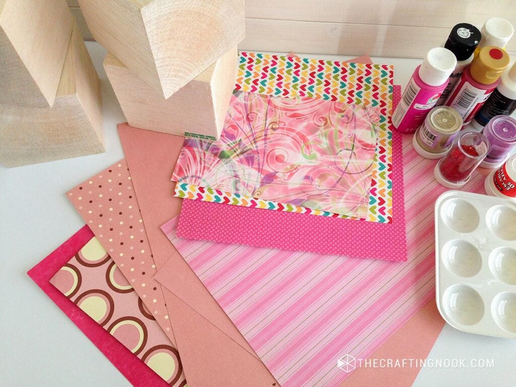 Love DIY Wood Letter Blocks for Valentine’s Day - The Crafting Nook