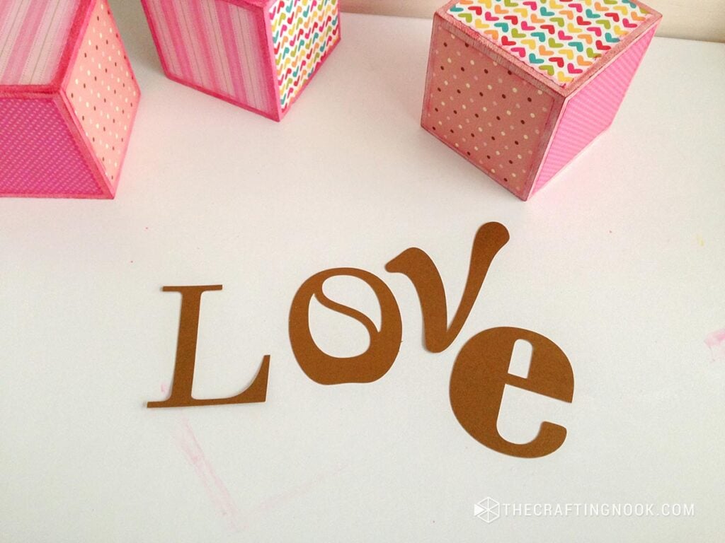 Love DIY Wood Letter Blocks for Valentine’s Day - The Crafting Nook