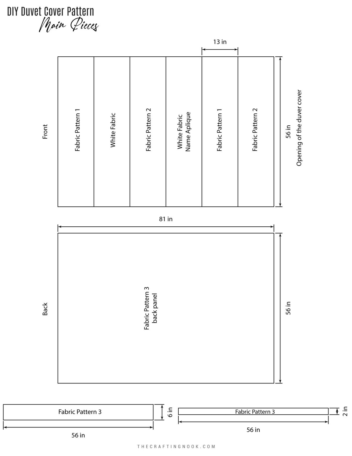 DIY Duvet Cover Twin Size for Kids - The Crafting Nook