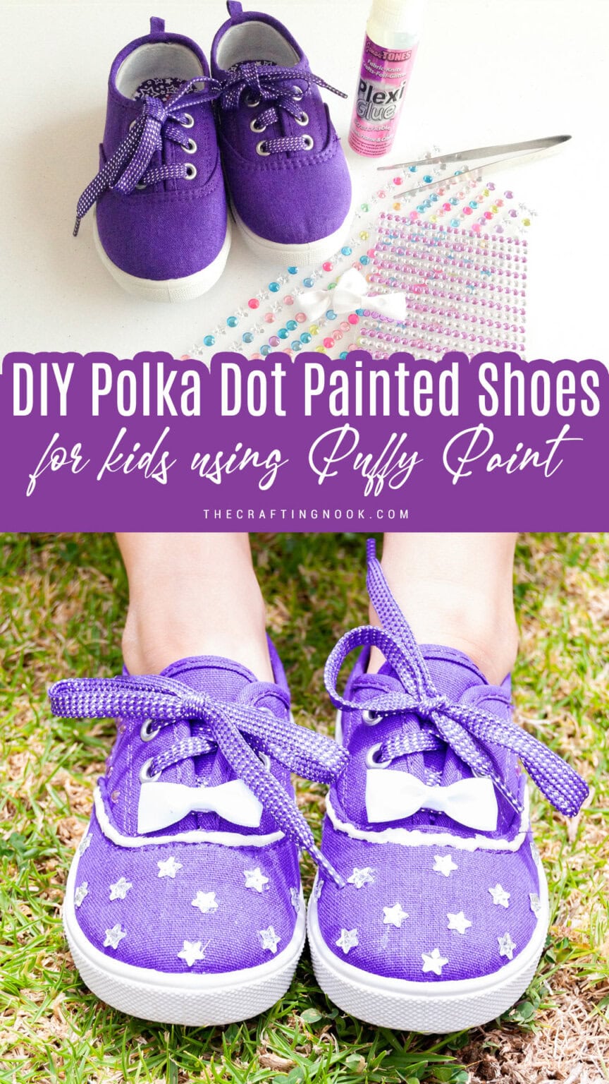 DIY Rhinestone Shoes for Girls - The Crafting Nook