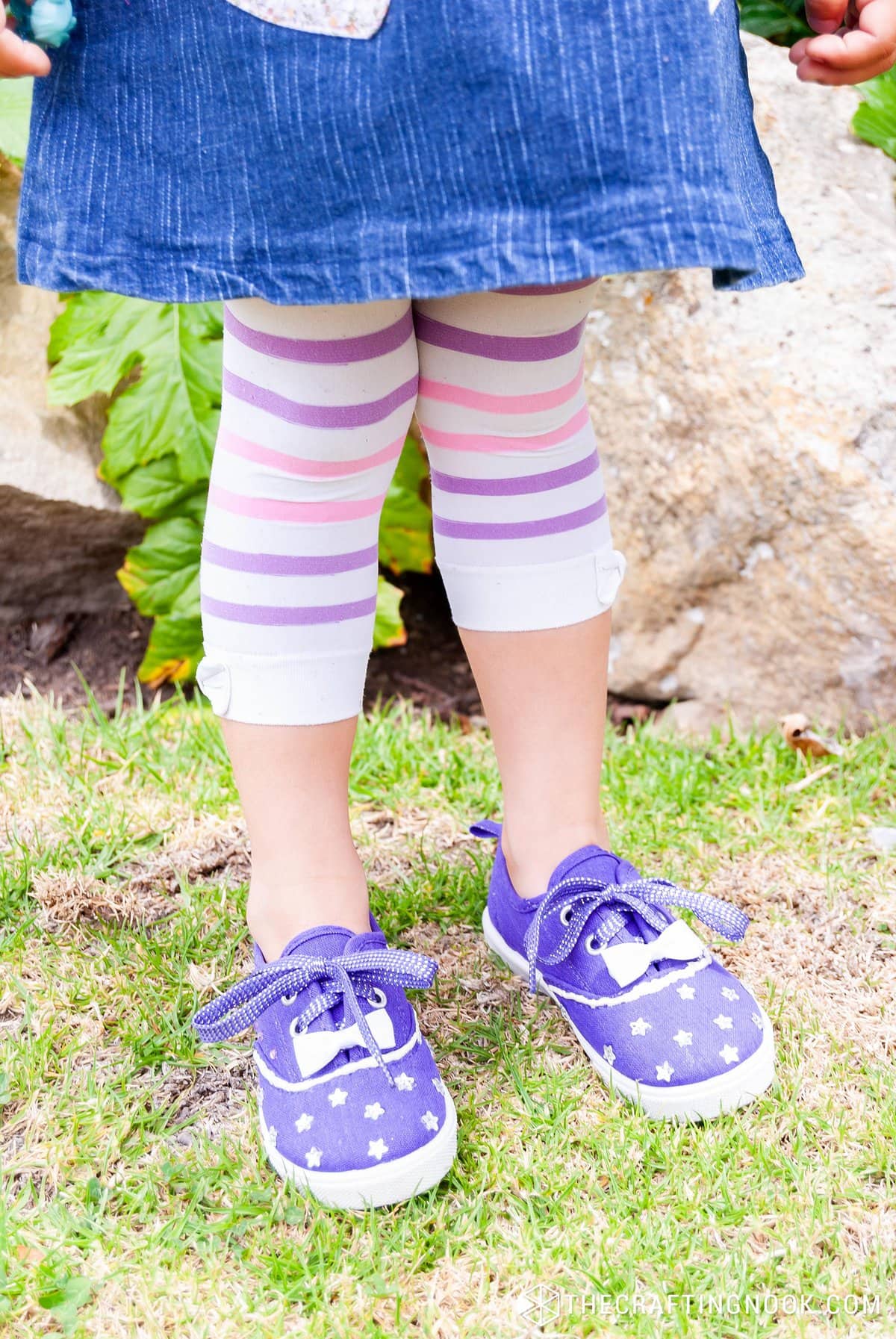DIY Rhinestone Shoes for Girls - The Crafting Nook