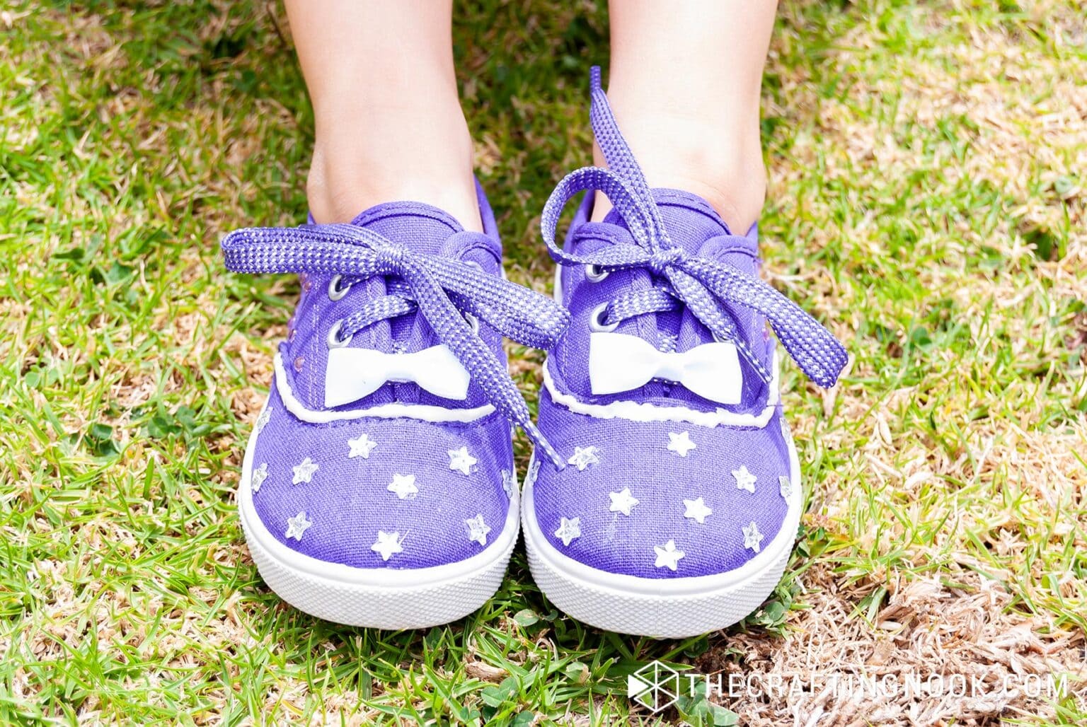 DIY Rhinestone Shoes for Girls - The Crafting Nook