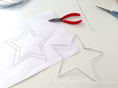 Glittered Twine Star Christmas Ornament - The Crafting Nook