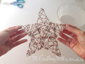 Glittered Twine Star Christmas Ornament - The Crafting Nook