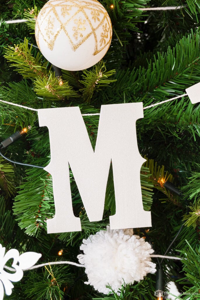 DIY Merry Christmas Garland with Craft Foam - The Crafting Nook