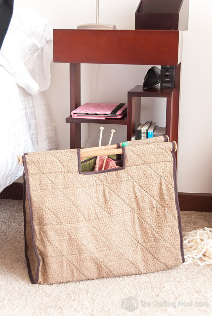 DIY Craft and Knitting Bag ORGANIZER + Free Pattern - The Crafting Nook