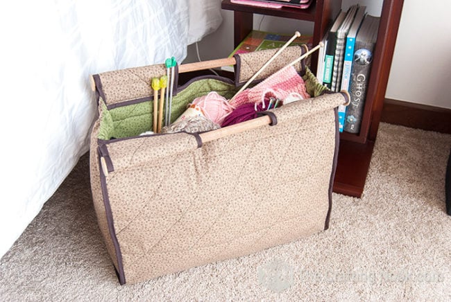 Craft and Knitting Organizer Tote Bag (Sewing Pattern) | The Crafting Nook