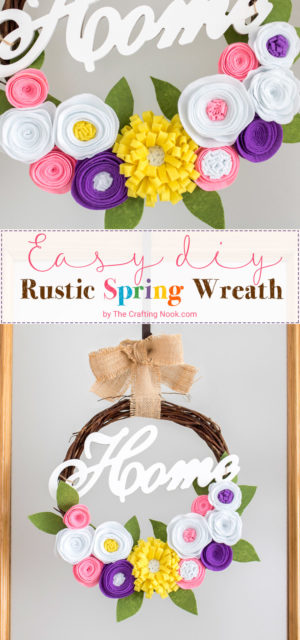 Easy DIY Rustic Spring Wreath (with video) - The Crafting Nook
