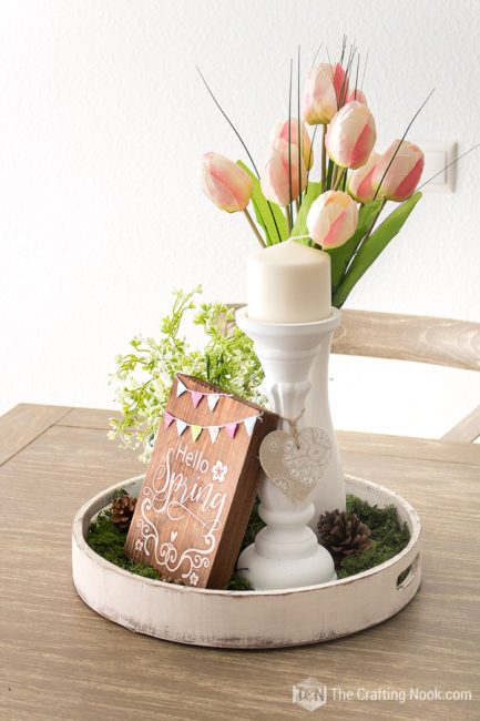 Diy Styled Farmhouse Tray Decor for Spring - The Crafting Nook