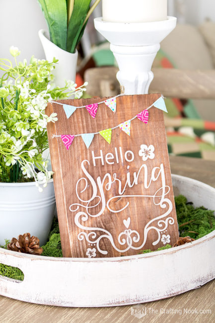Diy Styled Farmhouse Tray Decor for Spring - The Crafting Nook