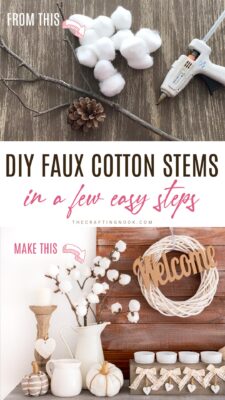 DIY Cotton Stems (In a few Simple Steps) - The Crafting Nook