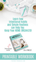 How to Keep an Organized Home (Simple tips + freebie) - The Crafting Nook