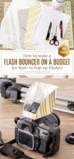 DIY Bounce Card for Built-In DSLR Camera Flashes - The Crafting Nook