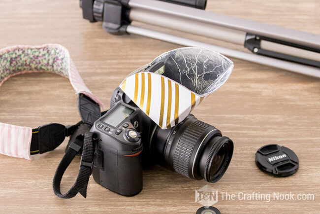 DIY Bounce Card for Built-In DSLR Camera Flashes - The Crafting Nook