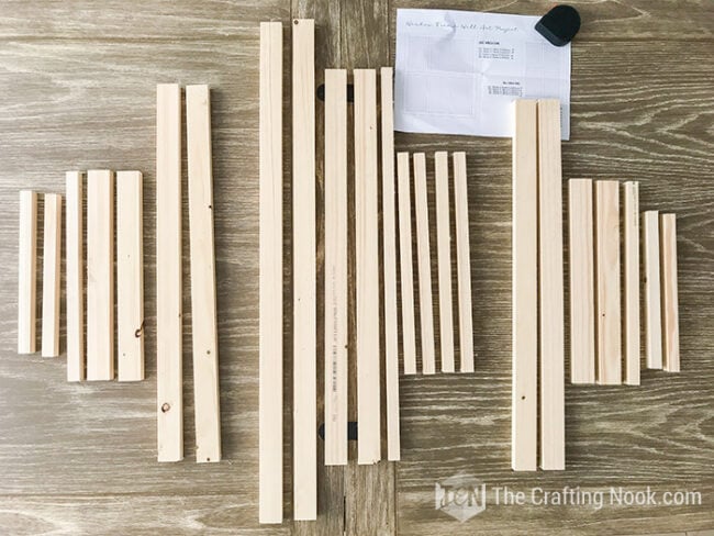 DIY Farmhouse style Window Frames Tutorial - The Crafting Nook