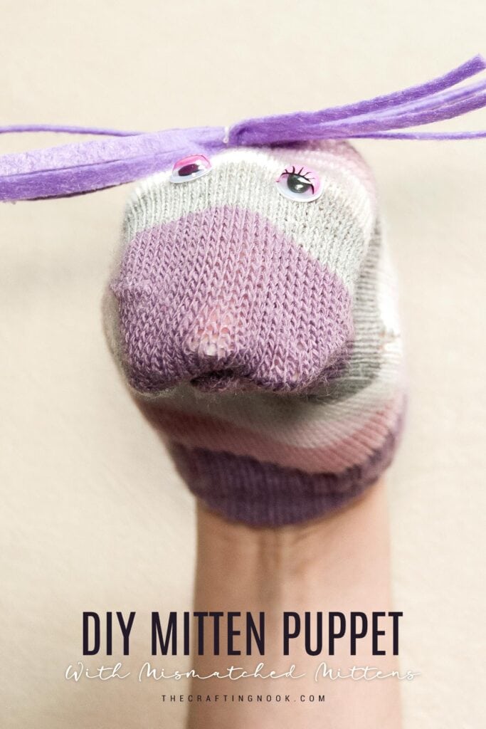 DIY Puppet With Mismatched Mittens - The Crafting Nook