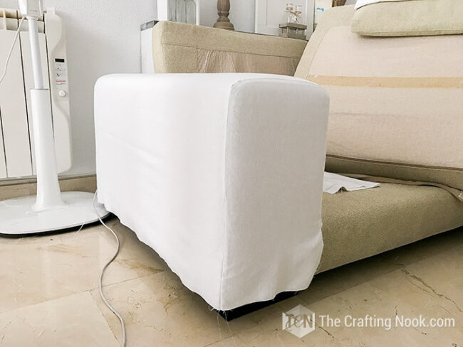 DIY Sofa Slipcover. Update, Refresh, Renew | The Crafting Nook