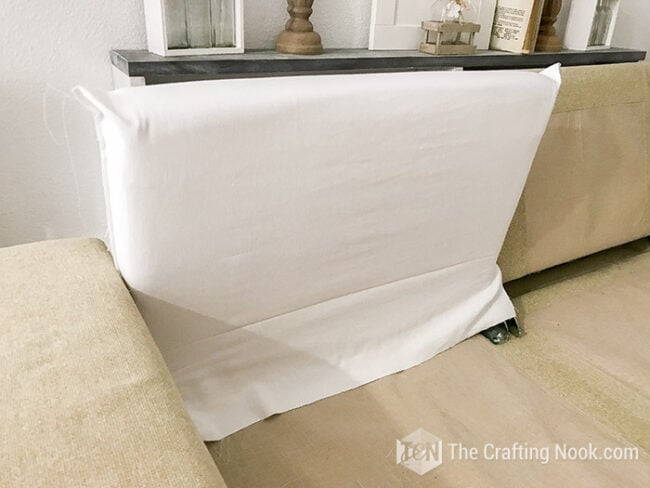 DIY Sofa Slipcover. Update, Refresh, Renew | The Crafting Nook