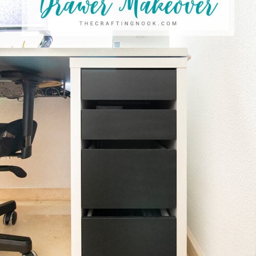 DIY Easy Ikea Micke Desk Drawer Makeover - The Crafting Nook