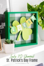 DIY Lucky 3D Shamrock Frame for St. Patrick's Day - The Crafting Nook