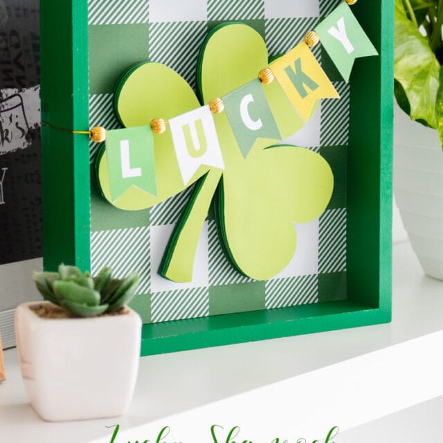 DIY Lucky 3D Shamrock Frame for St. Patrick's Day - The Crafting Nook