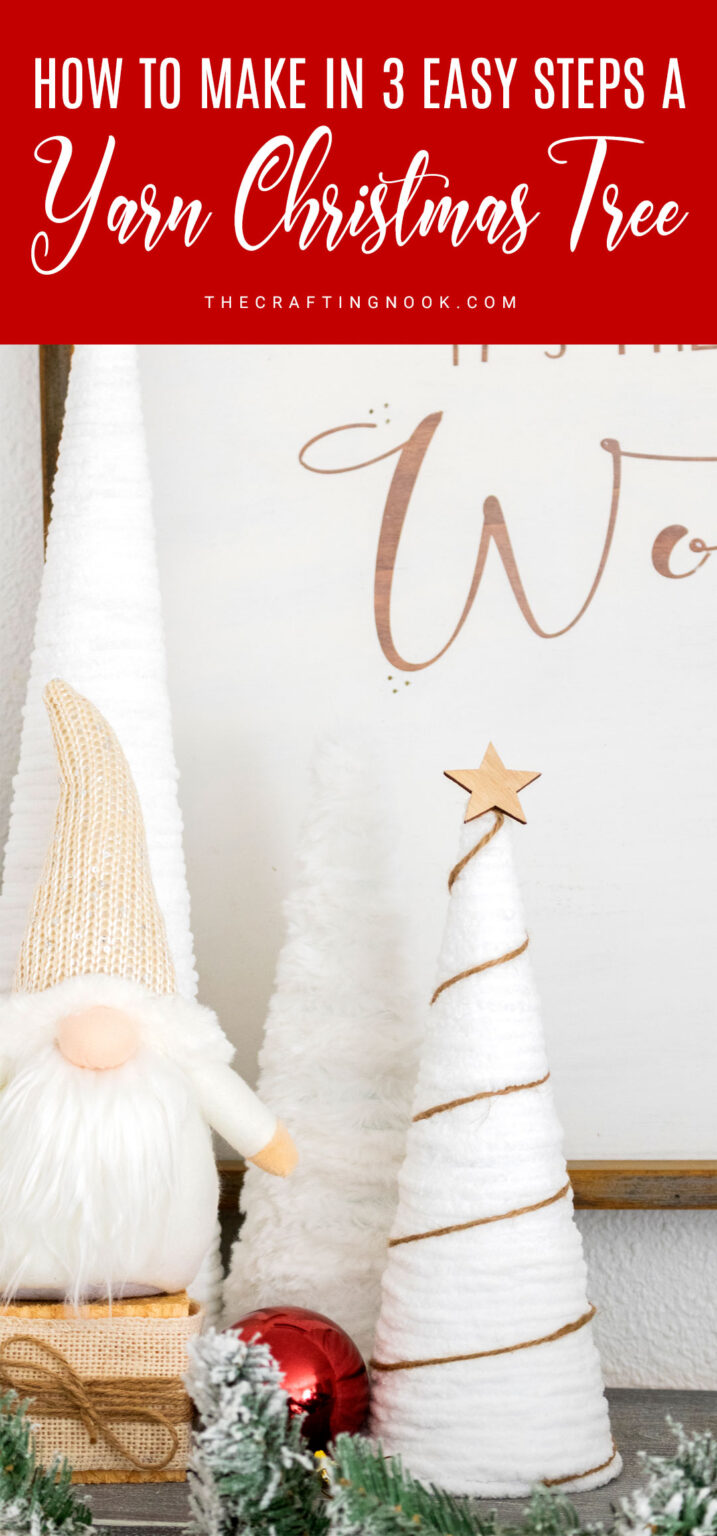 How to Make a DIY Yarn Christmas Tree in 3 Easy Steps - The Crafting Nook