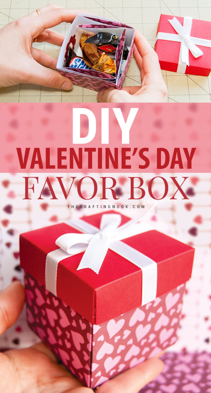 DIY Valentine Favor Box for Candy and Small Gifts - The Crafting Nook